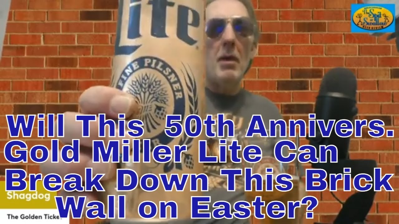 Afterwork Easter Morning Special Miller Lite 50th Anniversary Gold 24oz ...