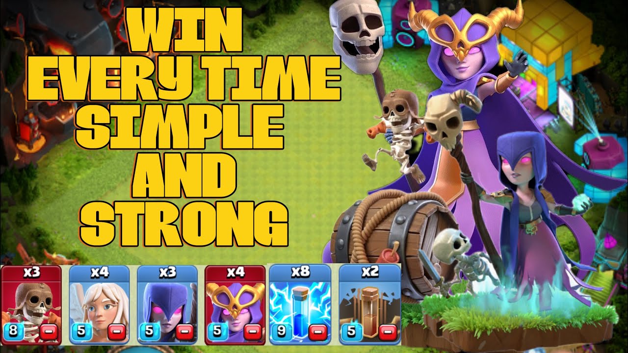ATTACK TH 12 | SUPER WITCH ZAP SPELL | CLASH OF CLANS | COC INDONESIA ...