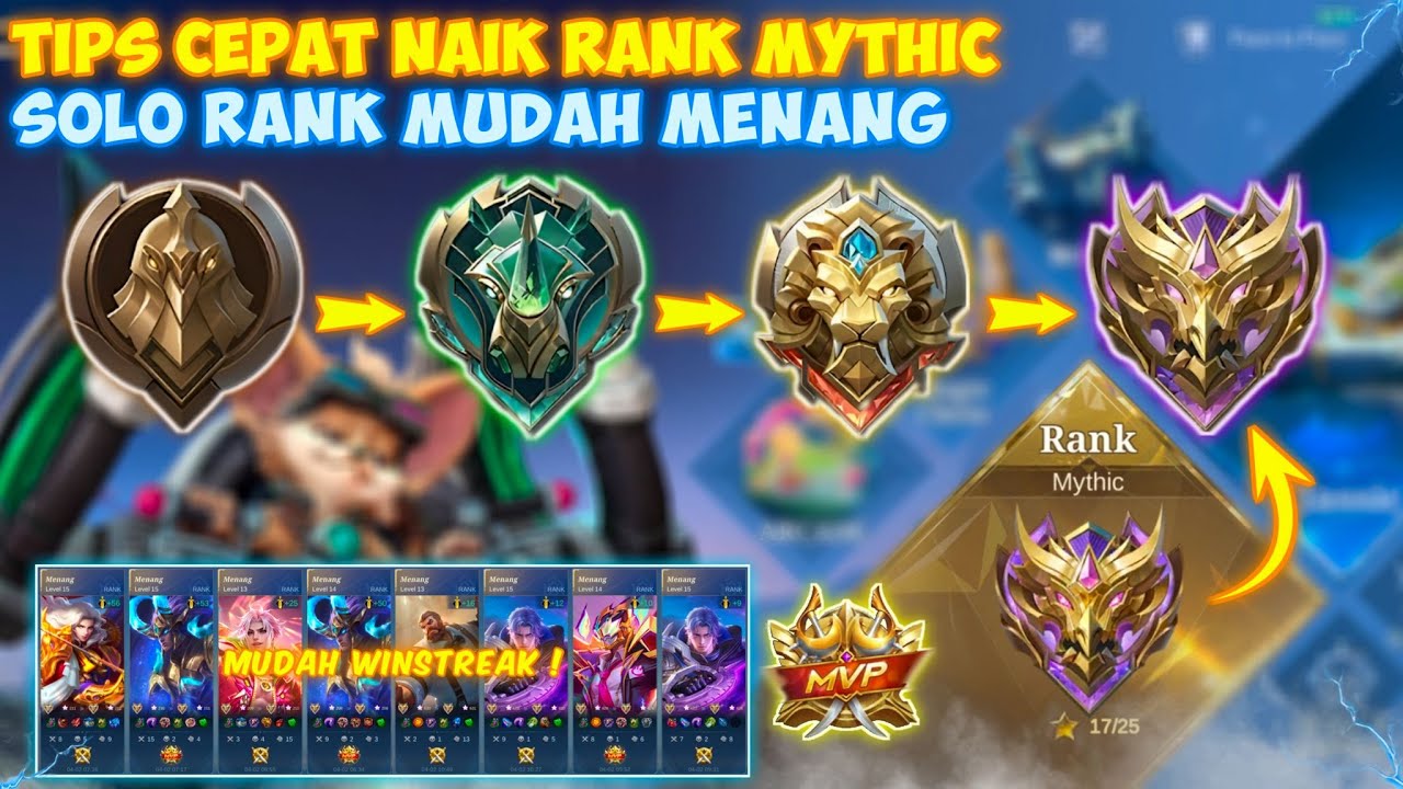CARA WINSTREAK SOLO RANK NAIK TIER MYTHIC DENGAN CEPAT DI SEASON 31 ...