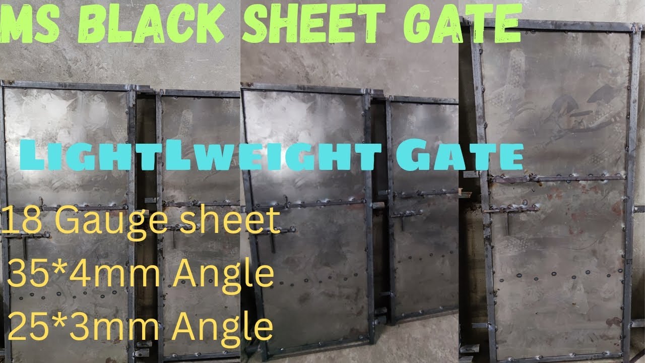 Ms Black Sheet Light Weight Gate #gate #weight #welding_creative # ...