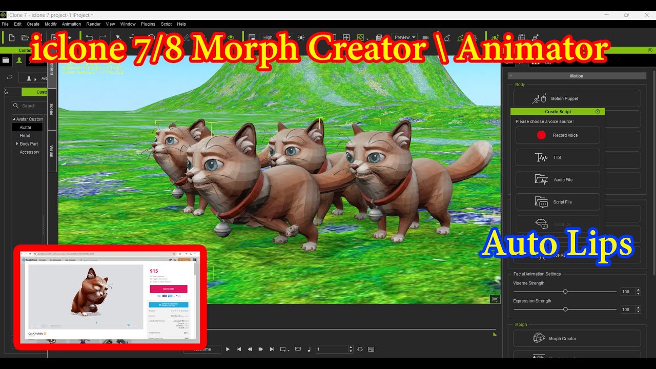 3dXchange Morph | iclone 7 Morph Creator | iclone 7 Morph Animator ...