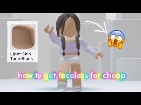 How to get faceless for cheap on roblox!! 😱 - YouTube