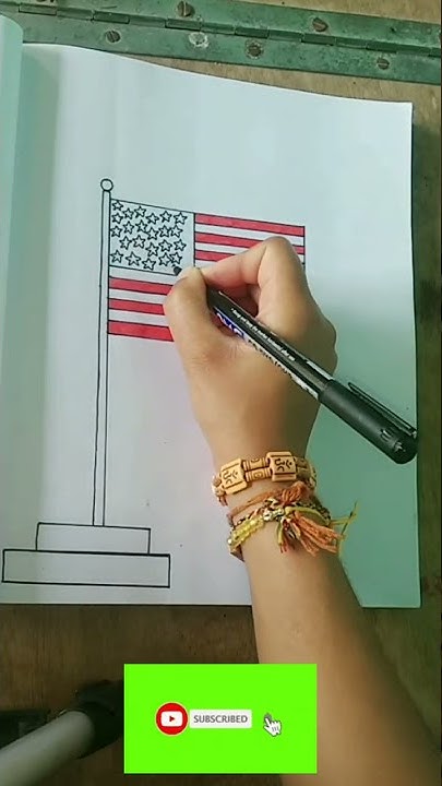 How to draw American Flag || Please Subscribe || Anamika Sharma - YouTube