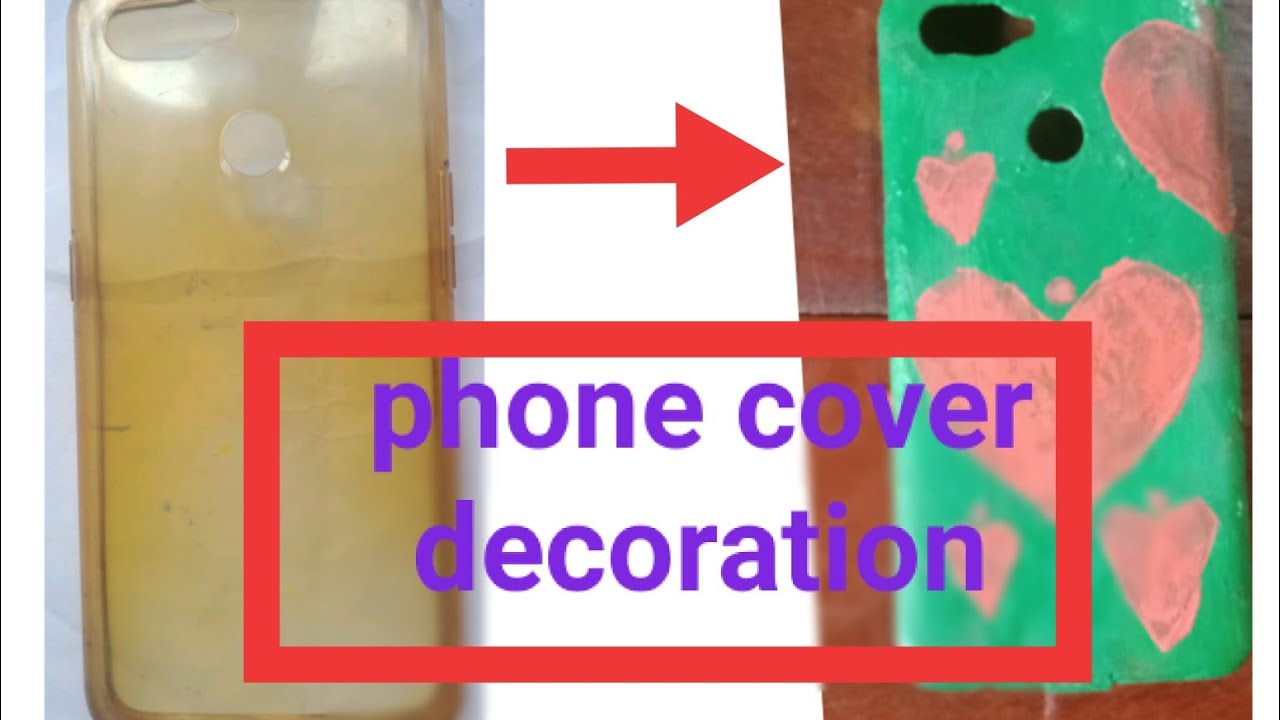 Easy phone cover decoration - YouTube