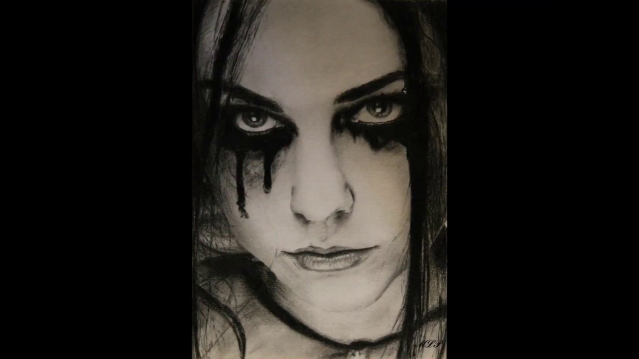 Speed Drawing Realistic Portrait Amy Lee - Evanescence - YouTube