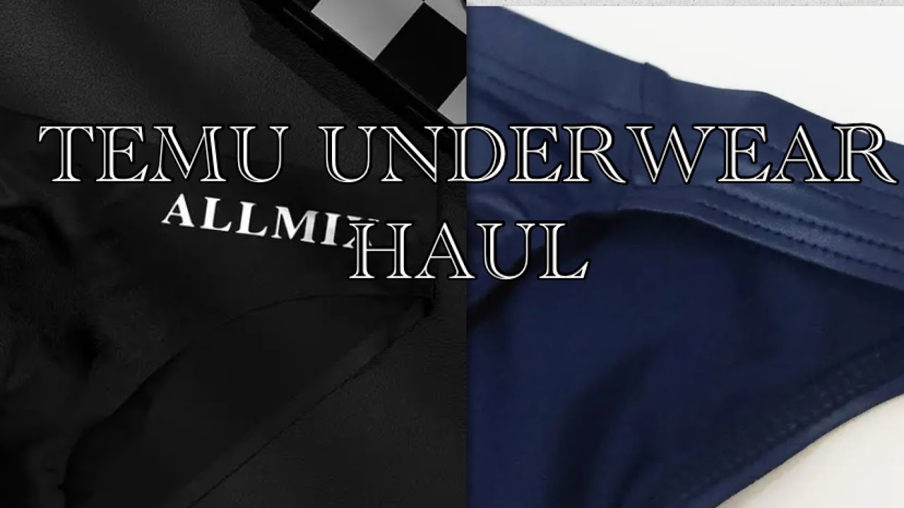 TEMU UNDERWEAR HAUL - YouTube