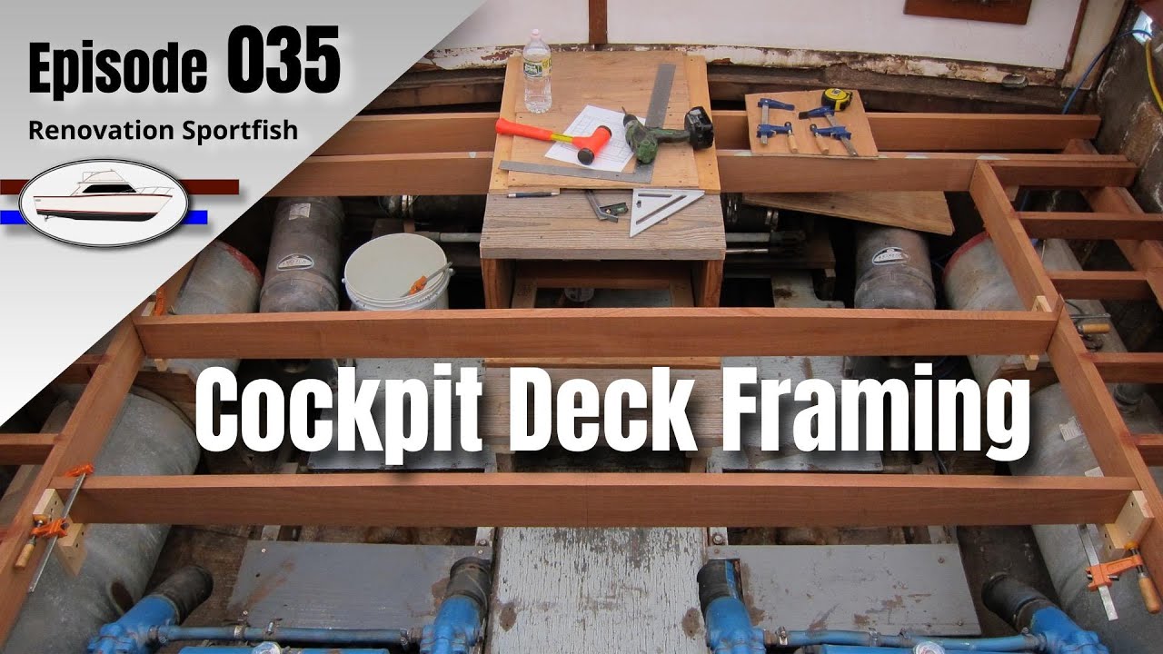 Cockpit Deck Framing project begins on a 1973 Egg Harbor boat - Boat ...
