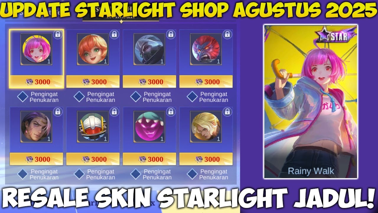 UPDATE STARLIGHT SHOP BULAN AGUSTUS 2025‼️ RESALE KAGURA RAINY WALK ...