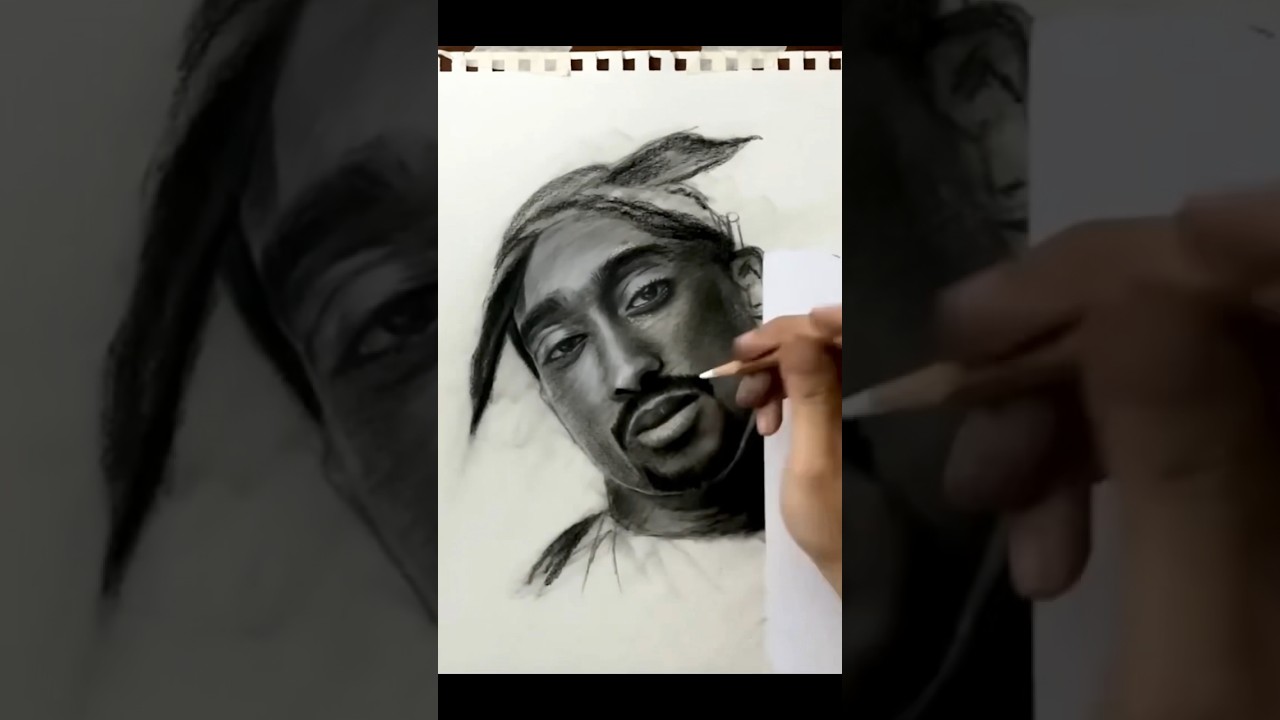 Dibujando a 2Pac a Carboncillo, a quien más dibujo? 👀 - YouTube