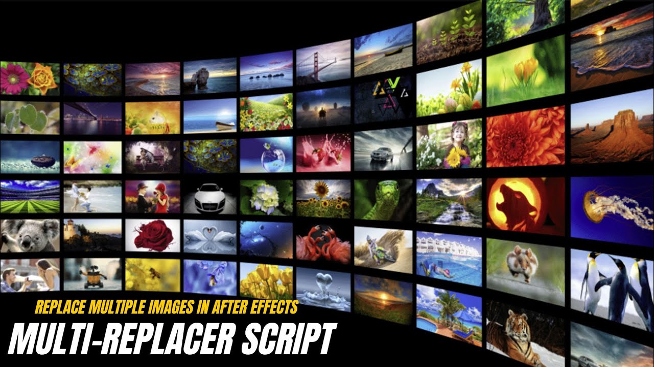 Multi-Replacer Script - Replace Multiple Images in After Effects - YouTube