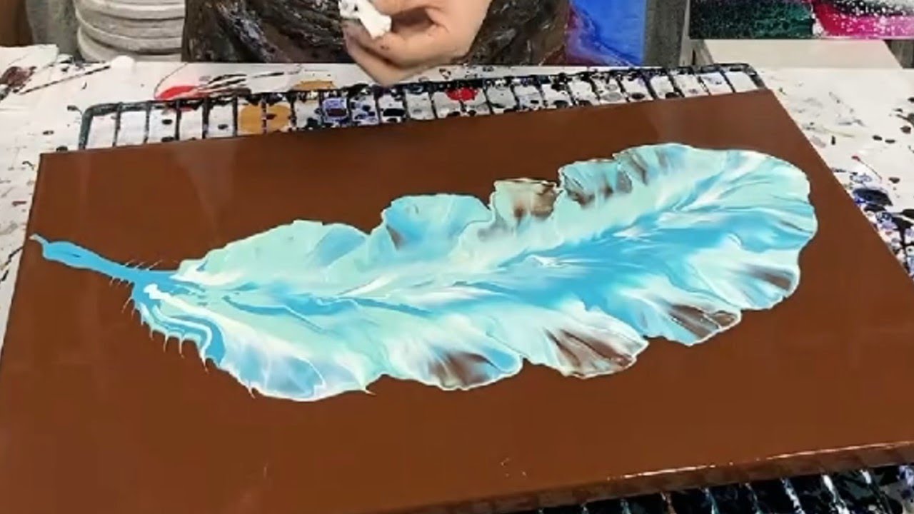 FLUID ART - Acrylic Pouring Tutorial - YouTube