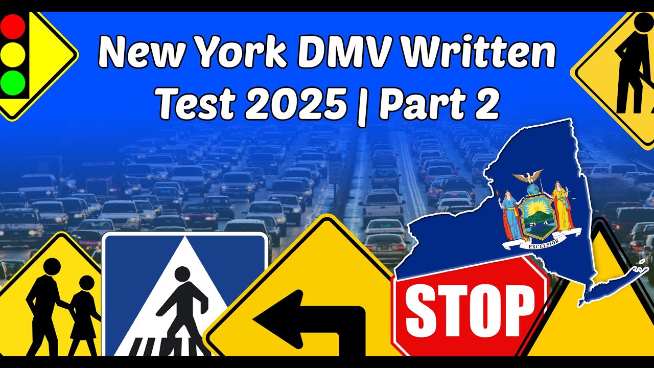 New York DMV Written Test 2 | DMV Permit Test 2025 | Questions with ...