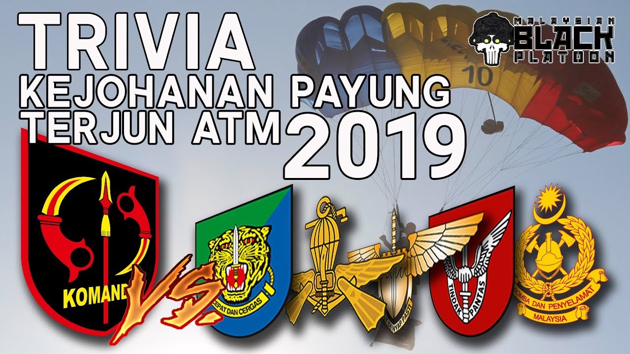 Kejohanan Payung Terjun ATM 2019 | #VAT69 #PASKAU #21GGK #PASKAL ...