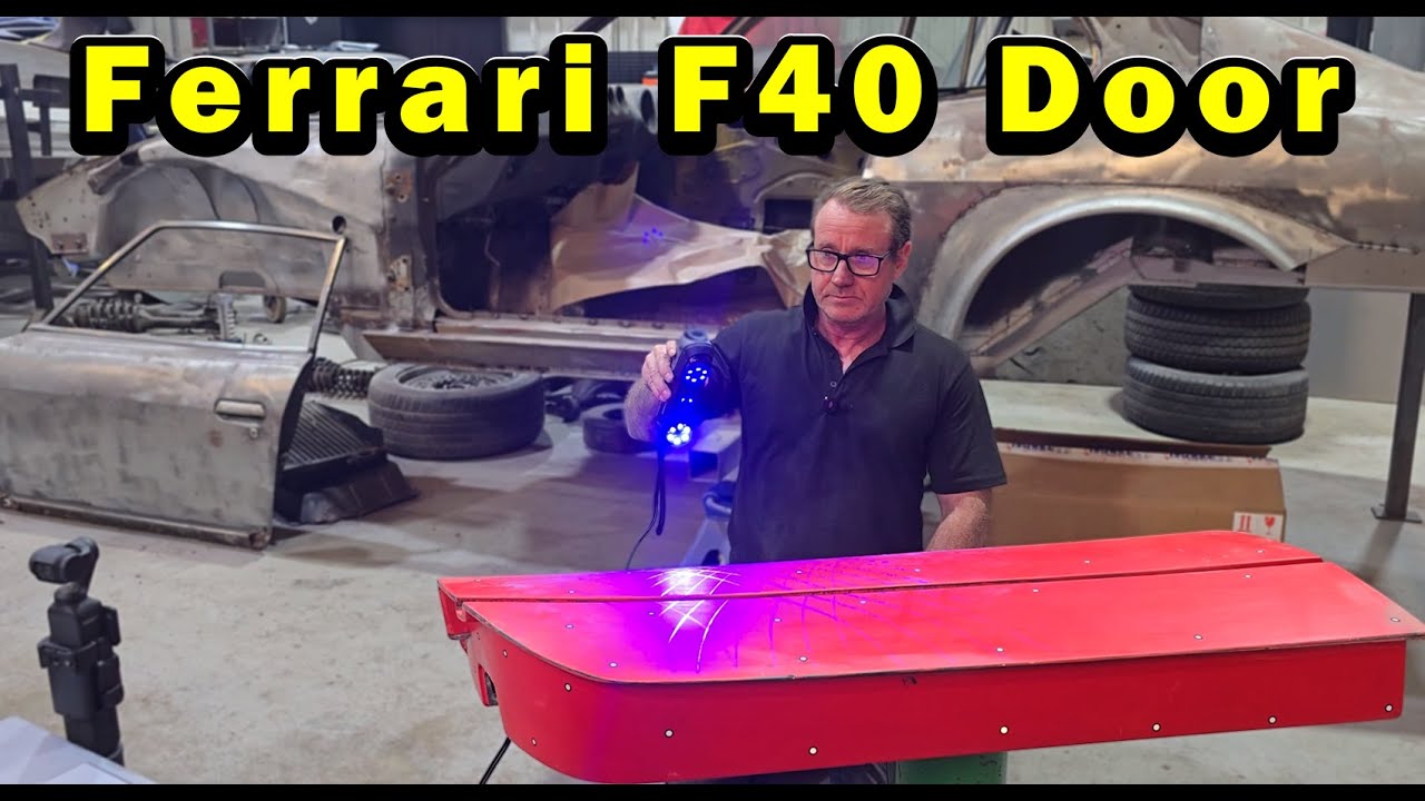Scanning a Ferrari F40 door using the Creality Sermoon S1 3d scanner ...