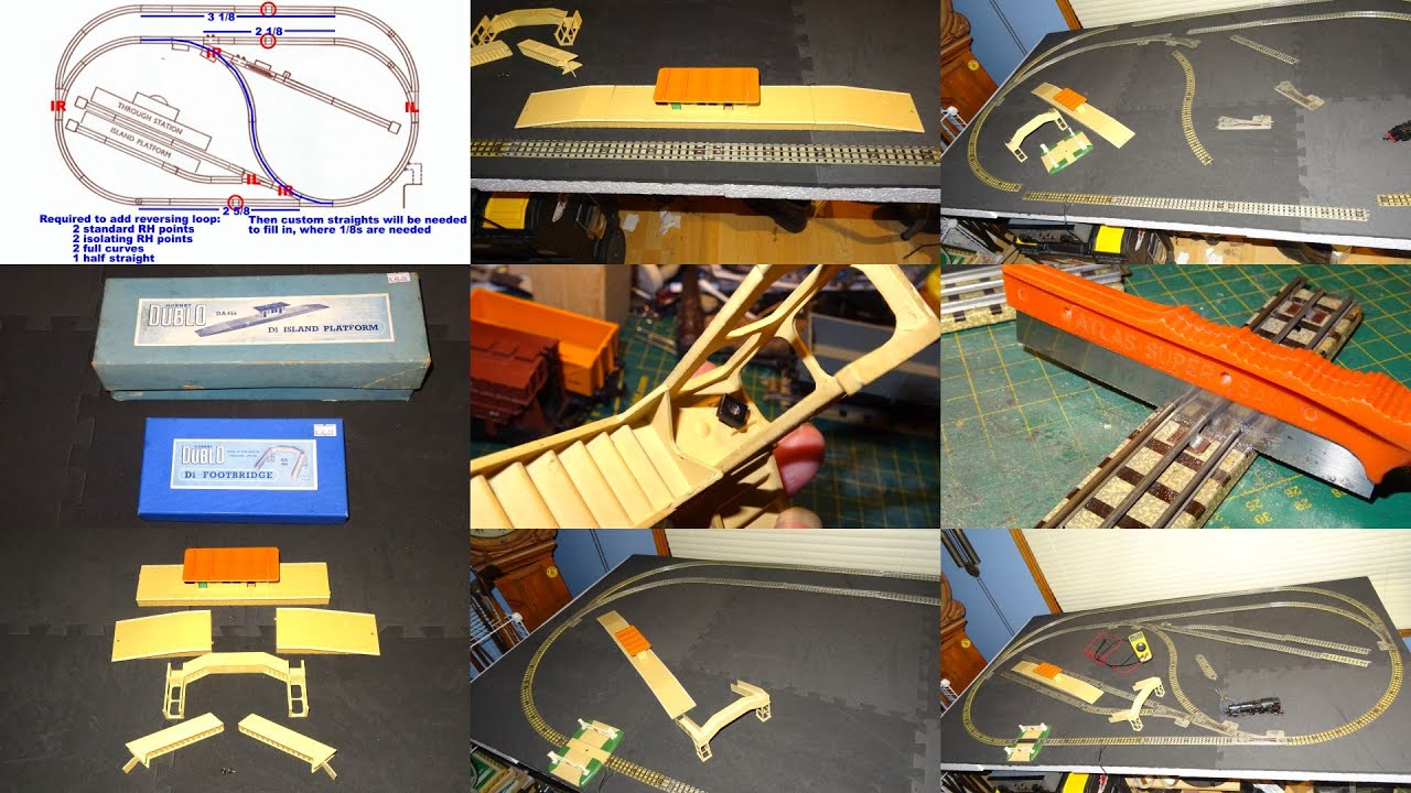 OO 165, Dublo 3 Rail, Reversing Loop, Track Cutting - YouTube