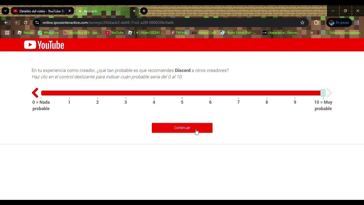 youtube encuesta..... - YouTube