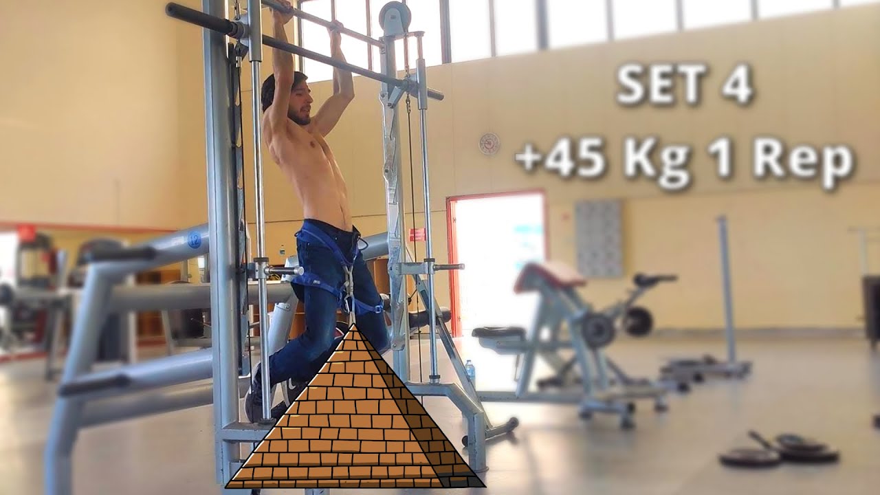 How To Pull Up With Twice Your Bodyweight / Pyramid System - YouTube