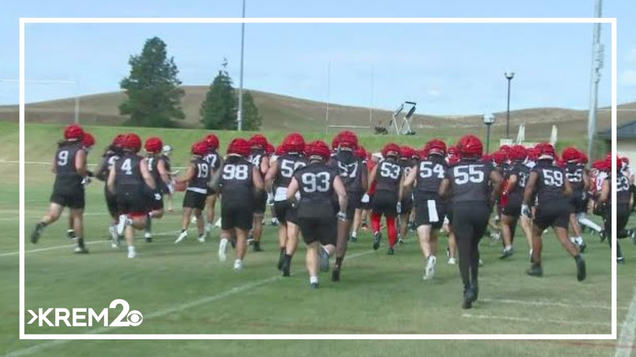 Eastern Washington football team begins 'different' fall camp - YouTube
