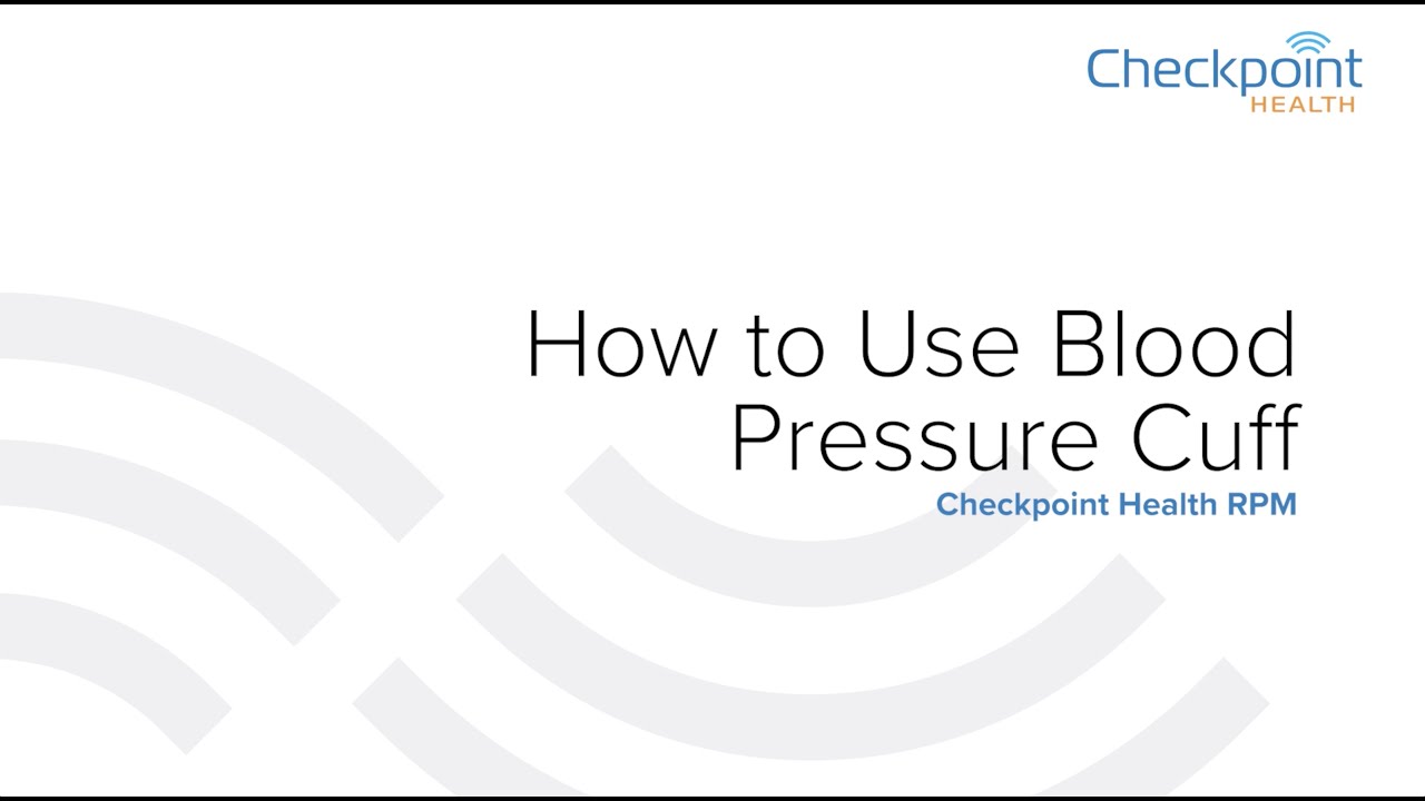 How to Use Blood Pressure Cuff - YouTube