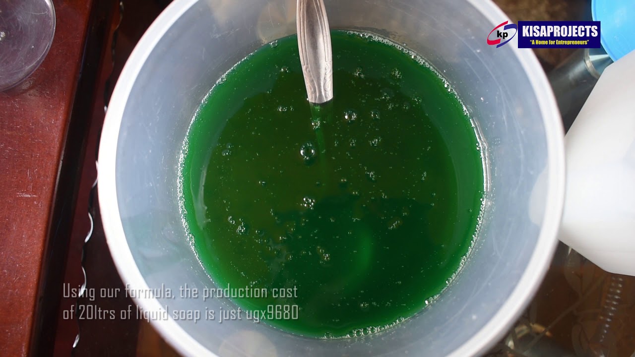 HIGH QUALITY LIQUID SOAP PRODUCTION FORMULA AT KISA PROJECTS - YouTube