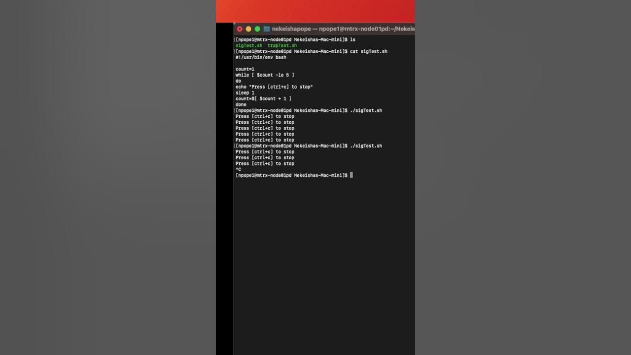 Linux Signal And Trap Bash Bashscripting Bashshell Scripting Linux