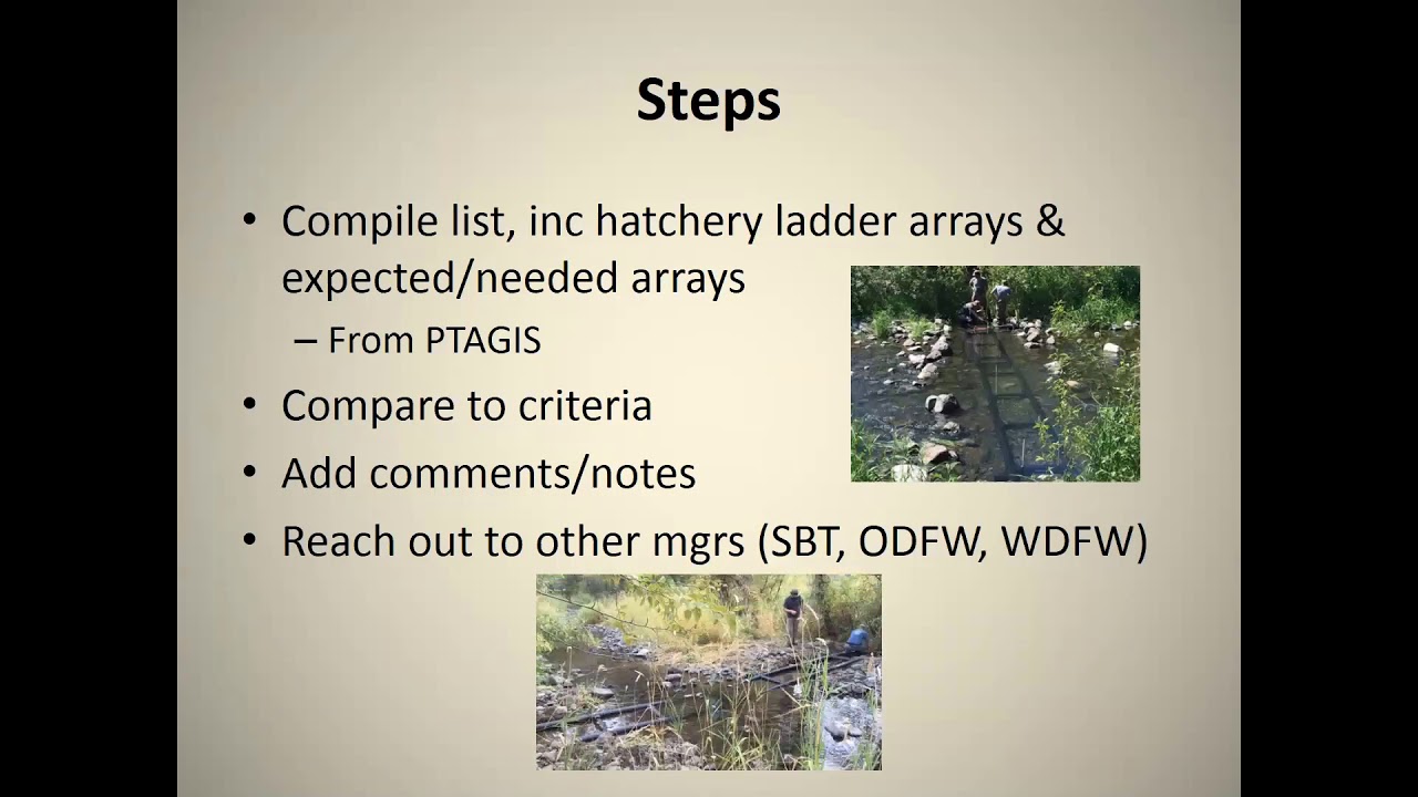 Assessment of PIT Tag Array Status in the Snake River Basin - Copeland ...