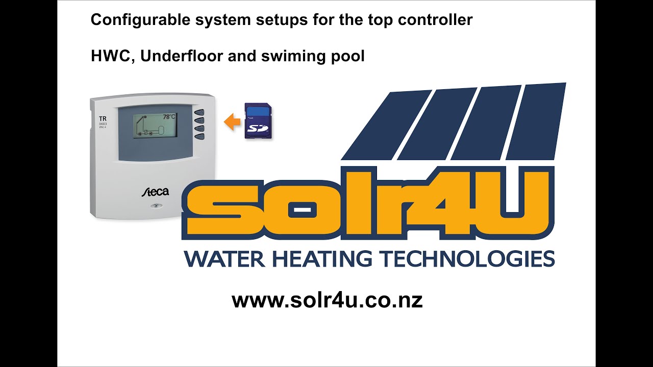 Configurable system setups for the top controller HWC, Underfloor and ...