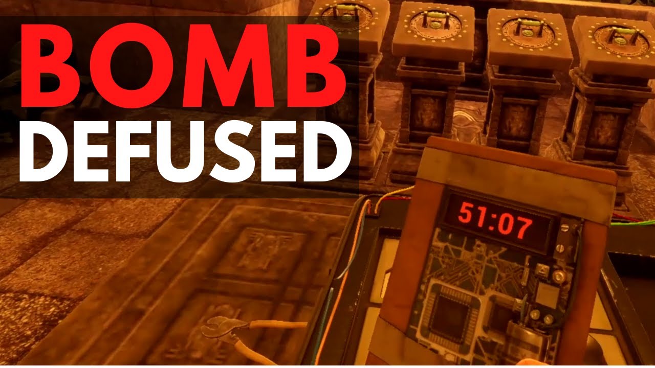 How to defuse the bomb in the Cave | Wanderer VR - YouTube