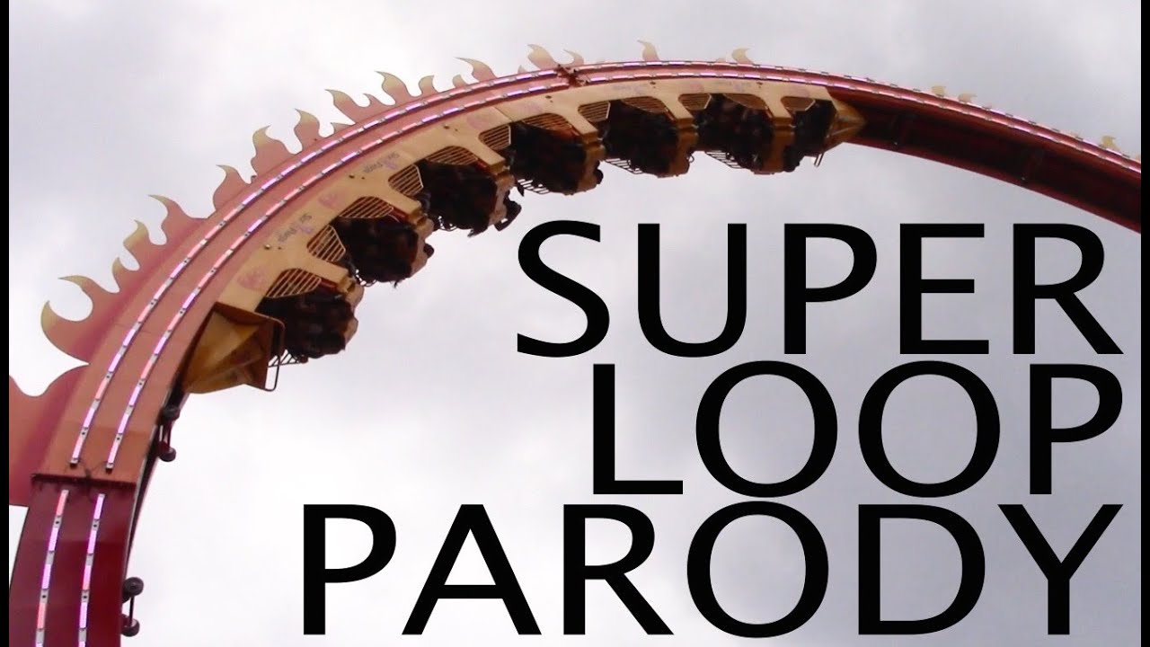 Larson Super Loop Parody 22m Giant Loop Fireball Amusement Ride - YouTube