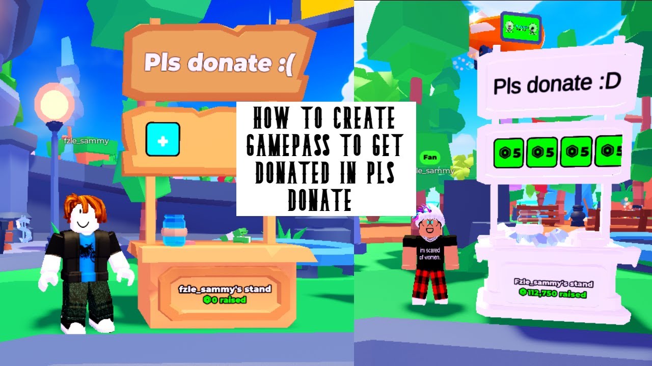 How to make a pls donate button to get donated in pls donate - YouTube