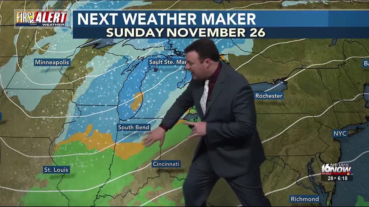 Cold Saturday, Light Snow Expected Sunday Throughout Michiana - YouTube
