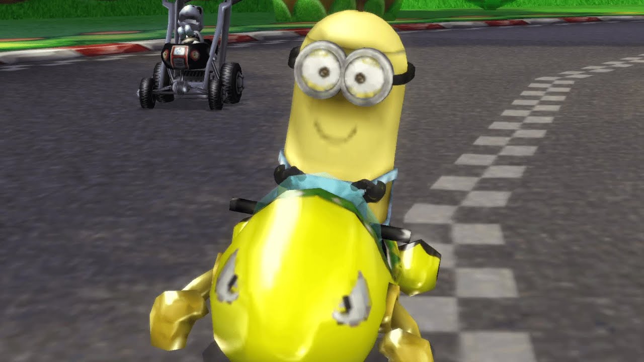 Kevin Minion in Mario Kart Wii - YouTube