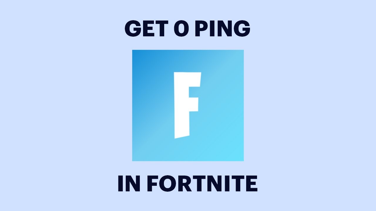 How to Get 0 Ping in Fortnite - YouTube