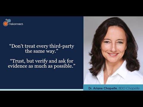 How can you mitigate third-party risk? | Featuring Dr. Ariane Chapelle ...