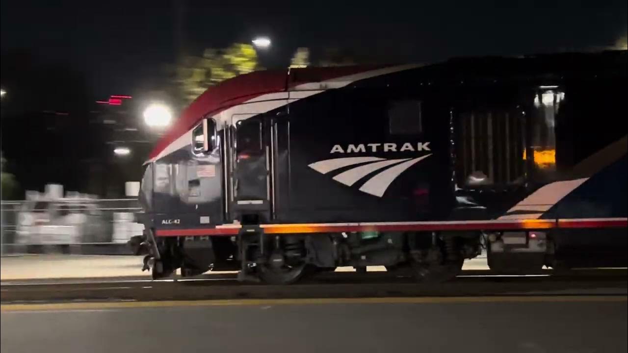 Amtrak Coast Starlight 14 with ALC-42 311 & P42DC 158 Arriving at SJ Diridon 1 Hour & 40 Mins ...