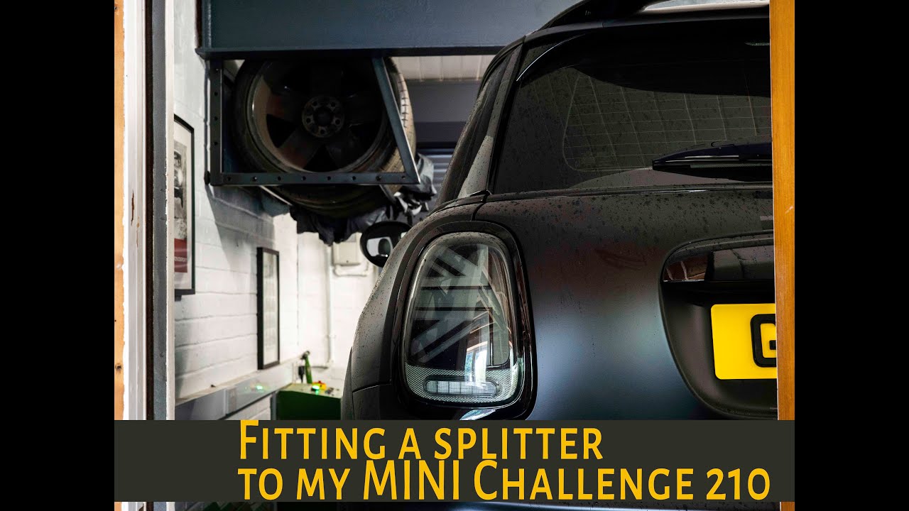 Fitting a splitter to my F56 MINI Challenge 210 - YouTube