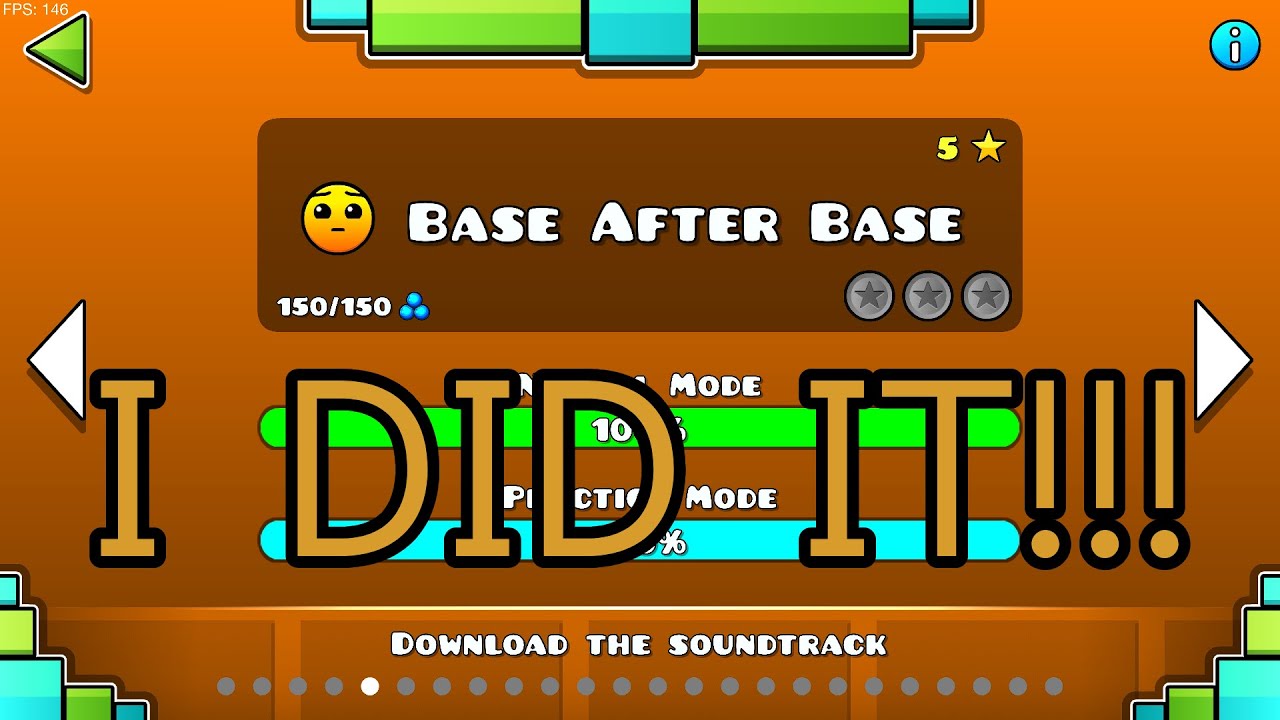 FINALLY BEATED THE FIRST HARD MAP IN GEOMETRY DASH!! - YouTube