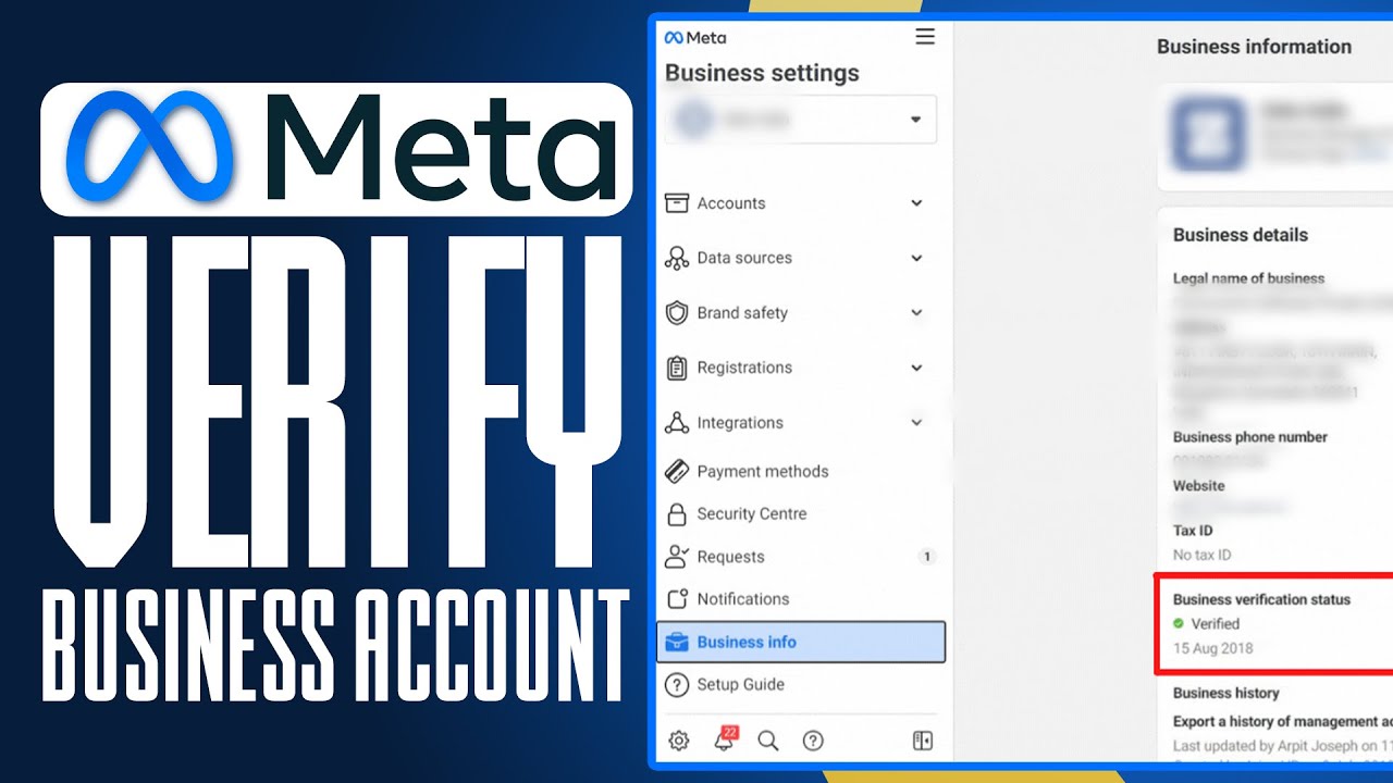 How To Verify Meta Business Account (2024) Full Guide - YouTube