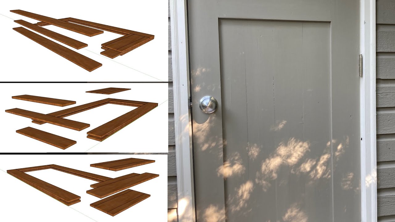 Complete Build. Solid Cedar Frame and Panel Door Made from Fence Boards ...