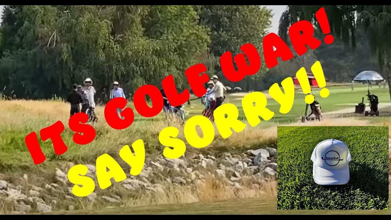 GOLF WARS! #fight #argument #golf golf is serious!!! SAY SORRY # ...