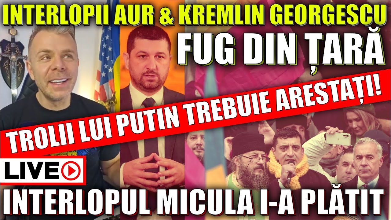 Special Live Mobil: Interlopii AUR & Călin Georgescu fug din tară ...
