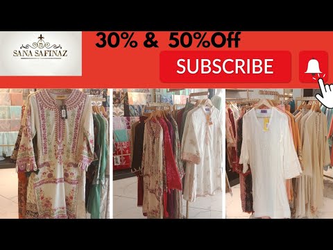Sana Safinaz Sale 30% & 50%Off||sidra usman vlog - YouTube