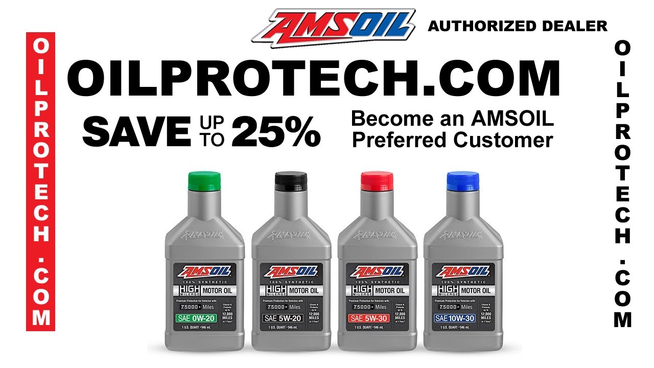 Amsoil 100% Synthetic High-Mileage Motor Oil - YouTube
