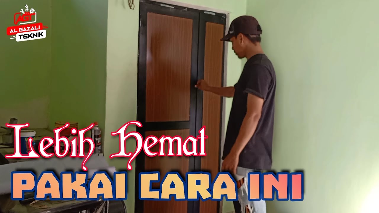 Cara Pasang ALCOPAN Pada Pintu Besi Tanpa Les Aluminium - YouTube