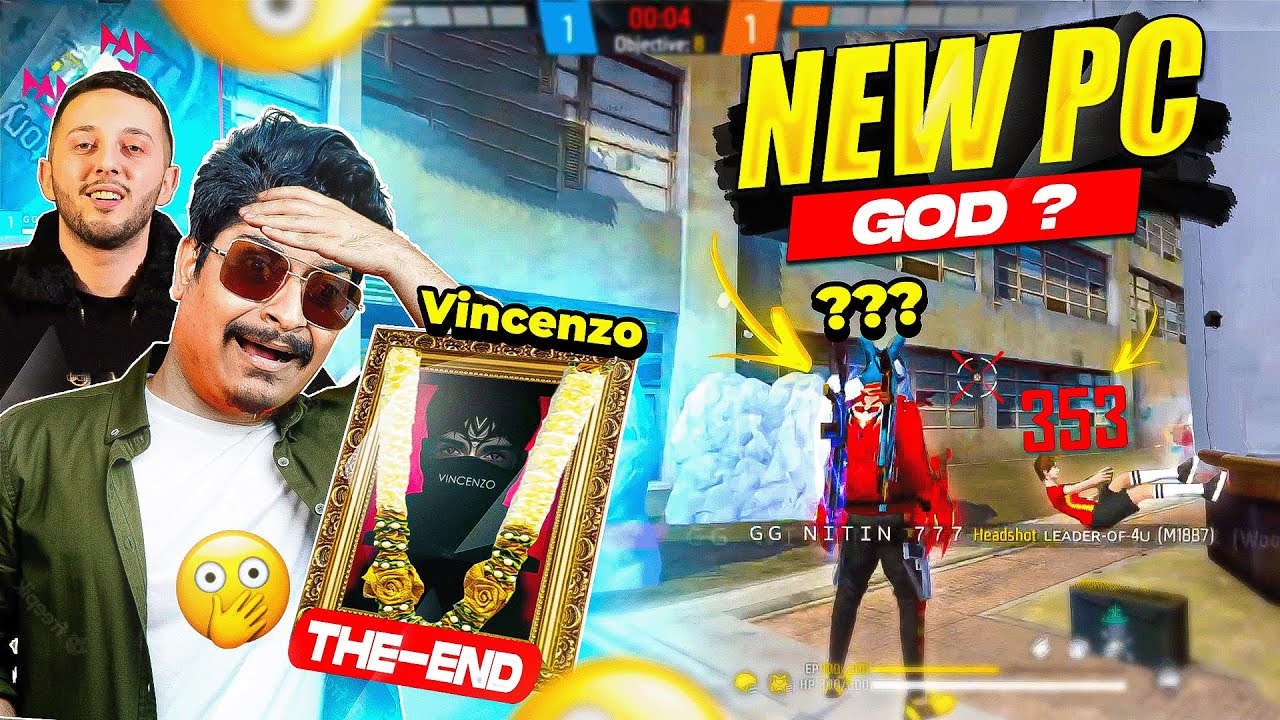 New PC God Free Fire Nitin Gameplay End Of Vincenzo - YouTube