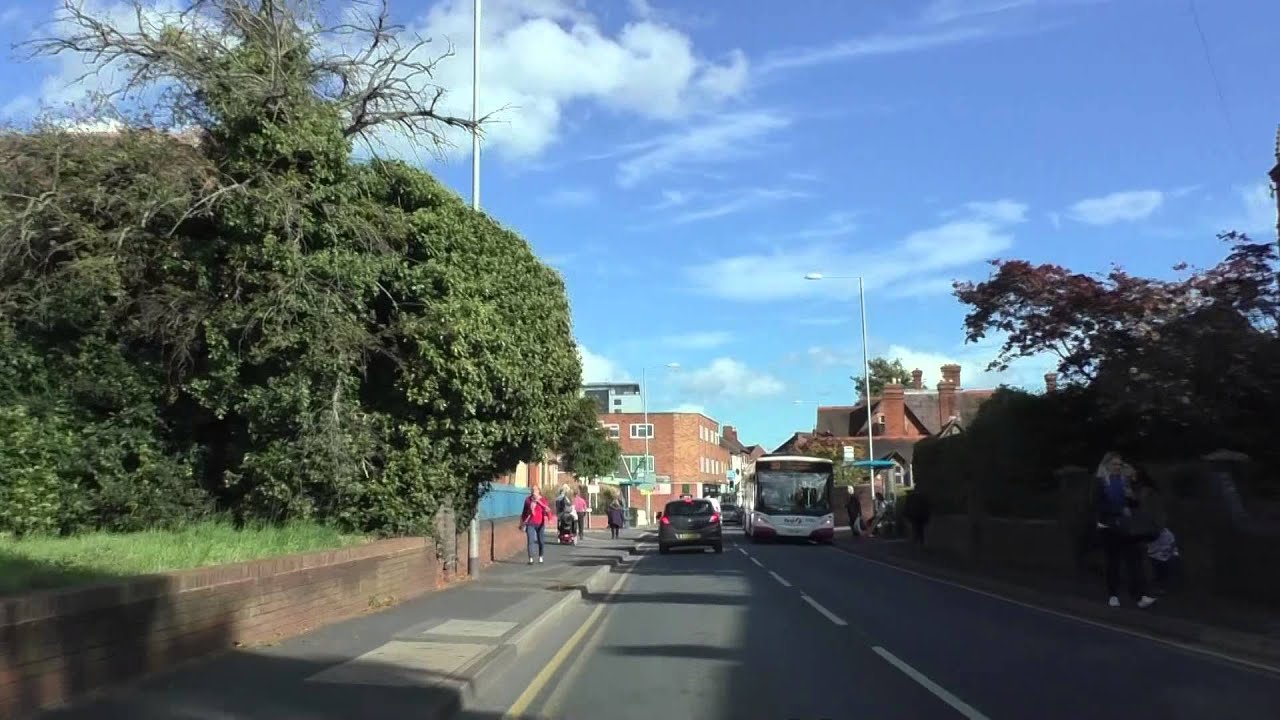 Driving On Tudor Way, Bromyard Road A44, St Johns & Tybridge Street ...