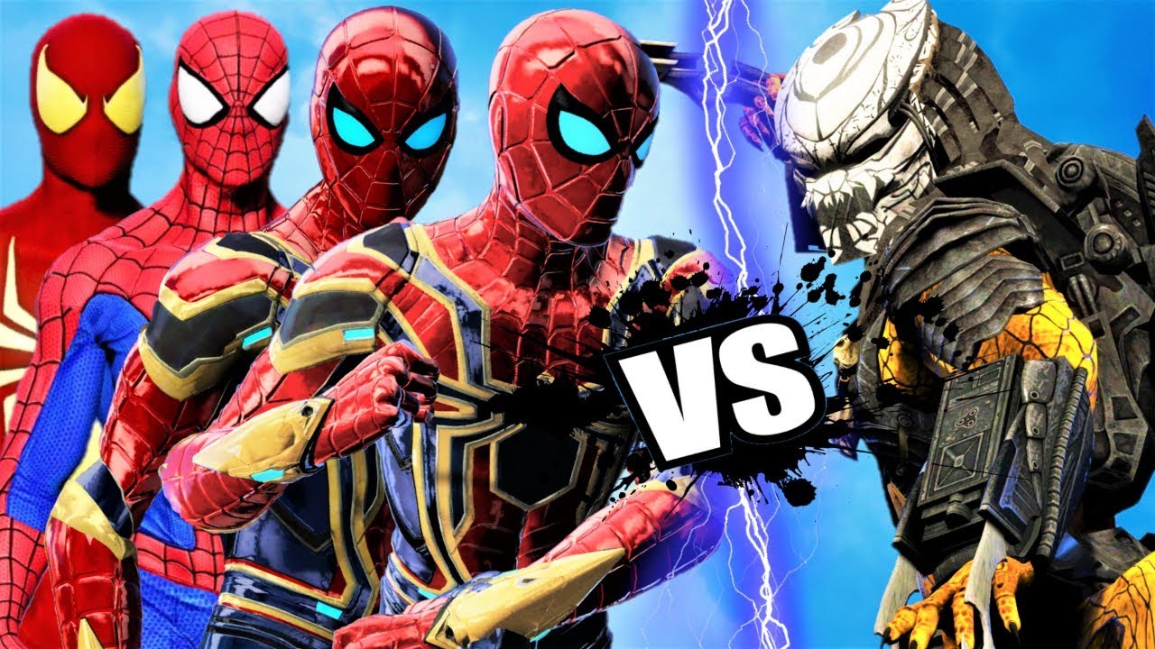 TEAM SPIDER-MAN vs PREDATOR ARMY - EPIC BATTLE - YouTube