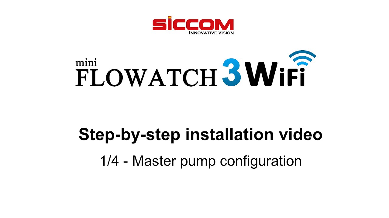 mini FLOWATCH 3 WiFi - Configuration 1/4 Master pump configuration - YouTube