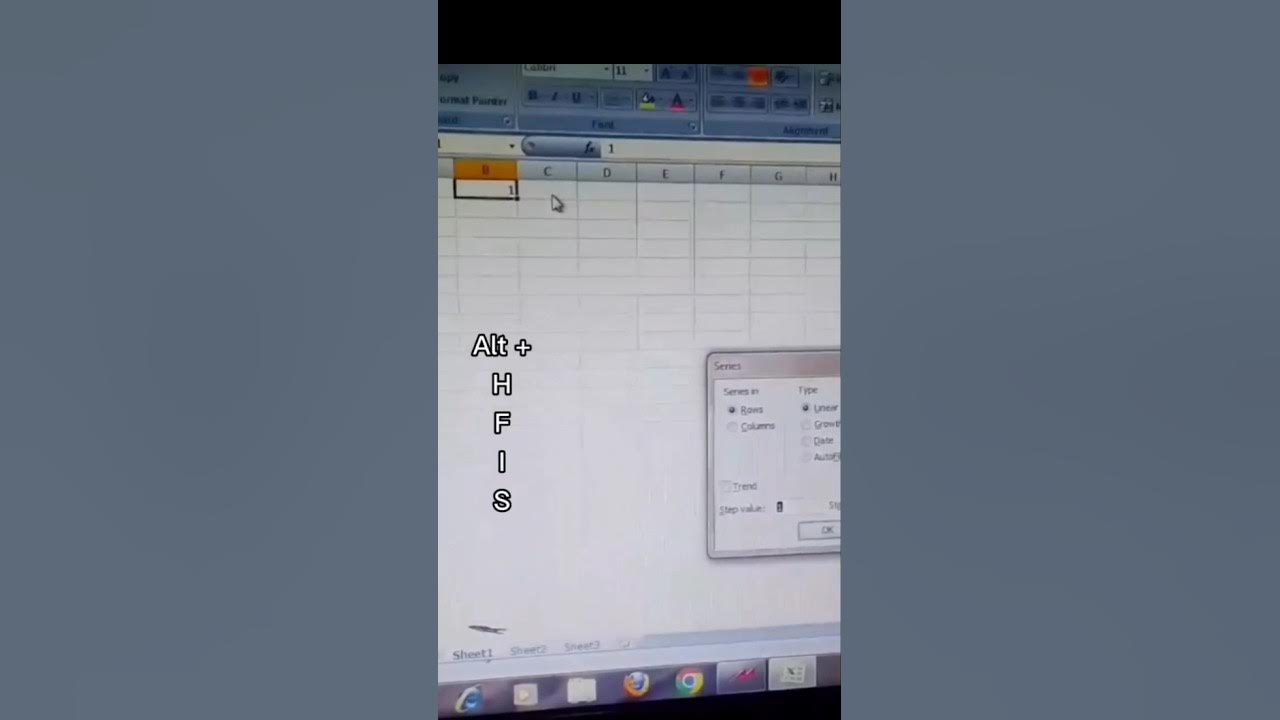 Serial Number In Excel Shortcut Automatic Serial Number In Excel Youtube
