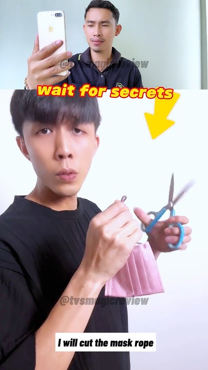 Viral The Mask Cut Off Tricks 🤩🔥magic Tricks Revealed💯 Magic Viral Trending Shorts Youtube